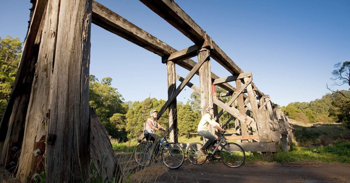 Victorian Rail Trail 6-Pack: Coast, Craters and Gold | Roar Adventures
